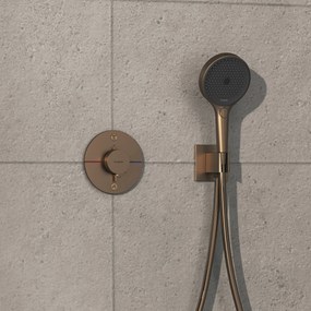 Hansgrohe ShowerSelect Comfort S, termostat pod omítku pro 2 spotřebiče, kartáčovaný bronz, HAN-15554140