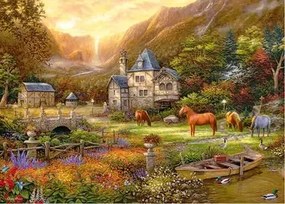 CHERRY PAZZI Puzzle Zlaté údolí / 1000 dílků / 70 × 50 cm