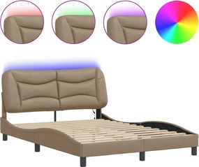 Rám postele s LED bez matrace Hvar cappuccino 120 x 200 cm 3213924