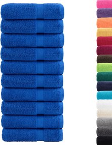 Prémiové ručníky do sprchy SOLUND 10 ks modré 70x140 cm 600 g/m² 137190