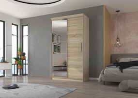ADRK Furniture Posuvná skříň se zrcadlem ESTI 120 SW-ESI-120-S