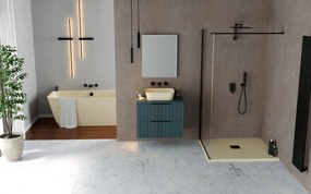 Polysan Flexia sprchová vanička 90 x 90 cm s možností úpravy rozměru litý mramor béžová matná 71546.81