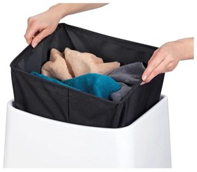 Bílá taburetka s úložným prostorem Wenko Wing, 33 l