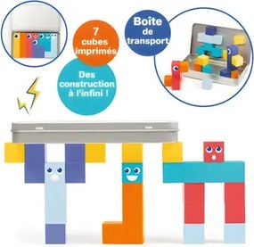 Ludi Magnetická stavebnice kostky / Stavebnice / 28 dílků / kovová hra