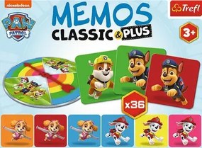 Trefl - Pexeso ClassicPlus - Tlapková patrola 3v1 / 20 minut / 2-4 hrá