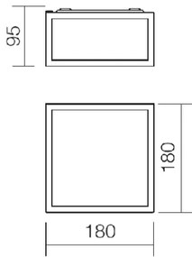Redo 01-1236 -LED Koupelnové stropní svítidlo EGO LED/12W/230V IP44 lesklý chrom