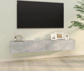 vidaXL Nástěnné TV skříňky 2 ks 100 x 30 x 30 cm kompozitní dřevo [820468] Barva: Bílá