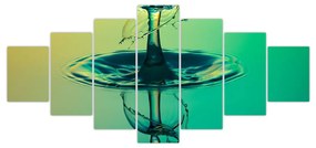 Obraz kapky vody (210x100 cm)
