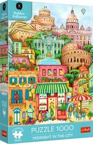 TREFL Puzzle Premium Plus Půlnoc v Římě / 1000 dílků / 68,3 x 48 cm
