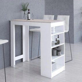 Barový stůl HIKER 115 cm bílý/dub sonoma