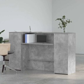 Recepční stůl betonově šedý 180x50x103,5 cm kompozitní dřevo 3324208
