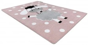 koberec PETIT DOLLY OVEČKA, růžový velikost 200x290 cm | krásné koberce cz