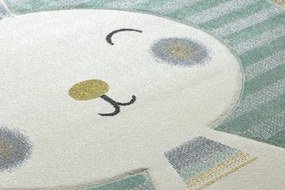 Dywany Łuszczów Dětský kusový koberec Petit Rabbit green Rozměry koberců: 140x190