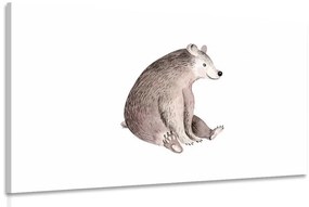 Obraz medvídek v jemných barvách - 120x80 cm