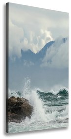Wallmuralia Vertikální Foto obraz na plátně Rozbouřené moře 50x100