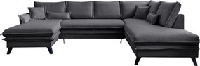 XXXLutz SEDACÍ SOUPRAVA, textil, barvy grafitu P & B - Sedací soupravy - 002330007202