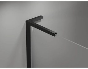 Mexen, Mexen Mist L Duo sklápěcí sprchový kout 115 x 90 cm, průhledný, černý - 8A4L-115-090-70-00