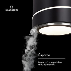 Klarstein Tron Ambience, digestoř, 38 cm, ostrůvková, 540 m³/h, LED, černá
