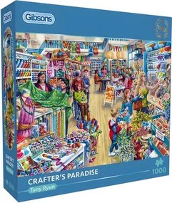 GIBSONS Puzzle Tvořivý ráj / 1000 dílků / 68 x 49 cm