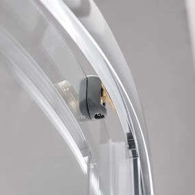 BPS-koupelny Čtvrtkruhový sprchový kout HYD-RK94C 100x100 chrom/transparent