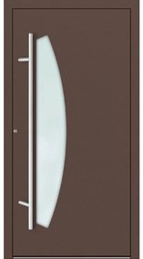 Hliníkové vchodové dveře FM Turen Premium P90 M212 cihlově červená RAL3009 Orientace dveří: Levé, otevírání dovnitř, Standardní rozměr dveří včetně rámu: 100 cm x 200 cm - vnější rozměr rámu