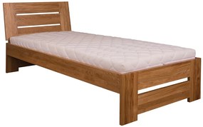 Drewmax LK282 90x200 cm dřevěná postel masiv dub jednolůžko