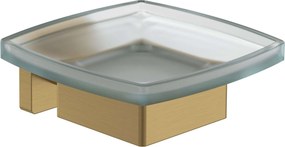 Villeroy & Boch Elements Striking - Mýdlenka s držákem, sklo/kartáčované zlato TVA15202000076