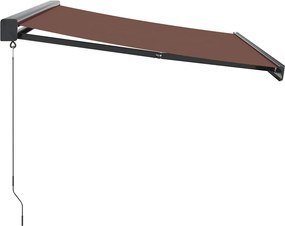Ručně zatahovací markýza hnědá 350 x 250 cm 3215724
