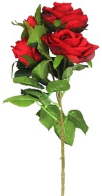 Růže puget, barva červená. Květina umělá SG5698