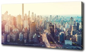 Wallmuralia Moderní obraz canvas na rámu New York ptačí pohled 100x50