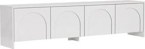 Bílý TV stolek 180x45x32 cm Aurelia – Kalune Design