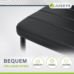 Juskys Jídelní židle Loja Barva: Bílá, Velikost sady: 4 ks