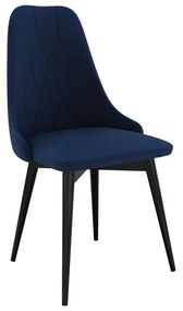 Jídelní židle Matip, modrá Magic Velvet