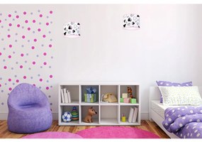 Dětské závěsné svítidlo Minnie, 1x textilní stínítko se vzorem
