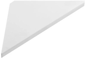 Sapho Sapho, ABELINE rohová police Rockstone 250x250mm, bílá matná, AE250-0101