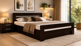 Postel z masivu K6 BOX - buk 160 × 200 cm Buk natural