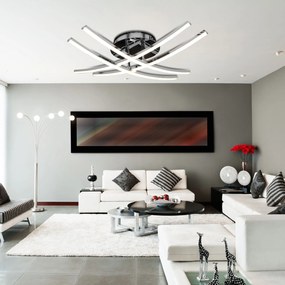 Toolight - Moderní LED stropní svítidlo APP398-C, chromová, OSW-06914