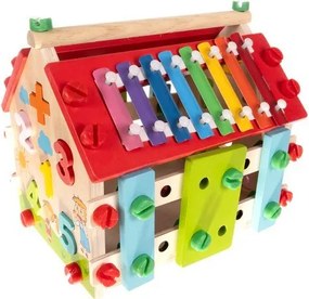 Montessori multifunkční dřevěný domeček Kruzzel 22564
