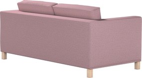 Potah na pohovku IKEA  Karlanda rozkládací, krátký barva růžová látka pletený vzor