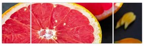 Obraz rozkrojených grapefruitů (170x50 cm)