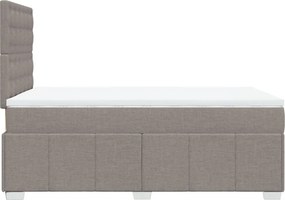 Box spring postel s matrací taupe 120x190 cm textil 3293925