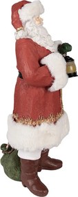 Dekorace Santa s LED světýlkem v lucerně - 21*18*45 cm / AG13