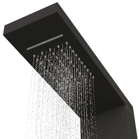 Sprchový panel set - hliník | černý