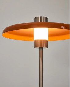 Oranžová stojací lampa s kovovým stínidlem (výška 130 cm) Nuvira – Kave Home