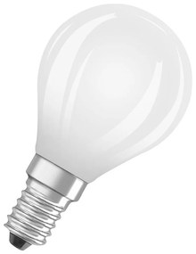 Účinná LED matná žárovka E14 CLASSIC P 2.5 W, teplá bílá