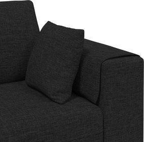 Pohovka 3 ks Černá textil 3335164