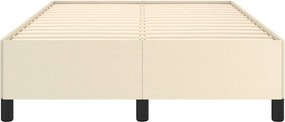 Rám postele bez matrace krémový 120x190 cm umělá kůže 3269647