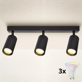 Brilagi - LED Stmívatelné bodové svítidlo SELE 3xGU10/6W/230V černá