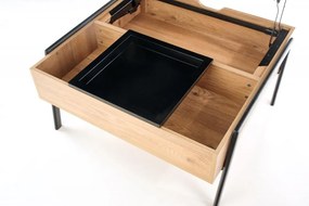 Konferenční stolek- PODIUM- Přírodní/ Černá