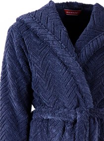 Bavlněný župan Athena s kapucí tmavě modrá 31 16 5952 unisex - S